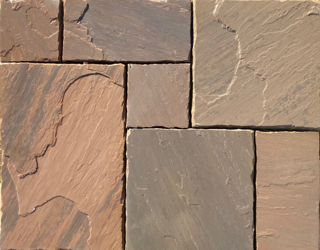 Fossil Buff Indian Stone Paving - Aztec Stone
